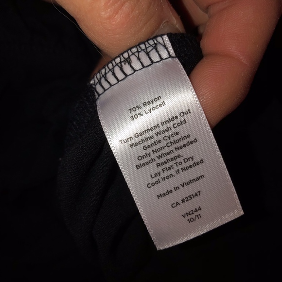 Talbots | Tops | Talbots 7 Rayon30lyocell Black Layered Knit To | Poshmark